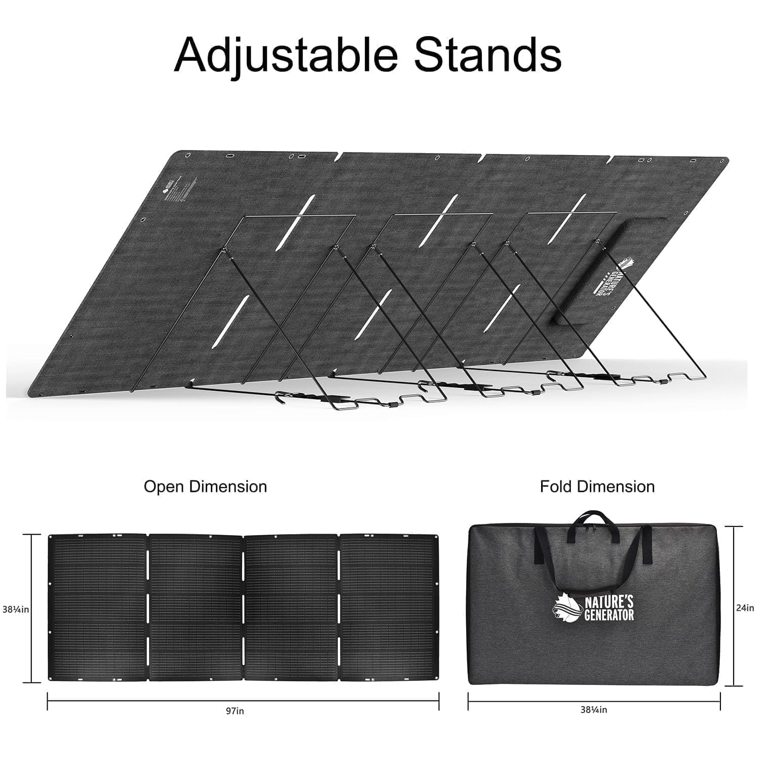 Nature's Generator 400W Folding Solar Panel – inkojet