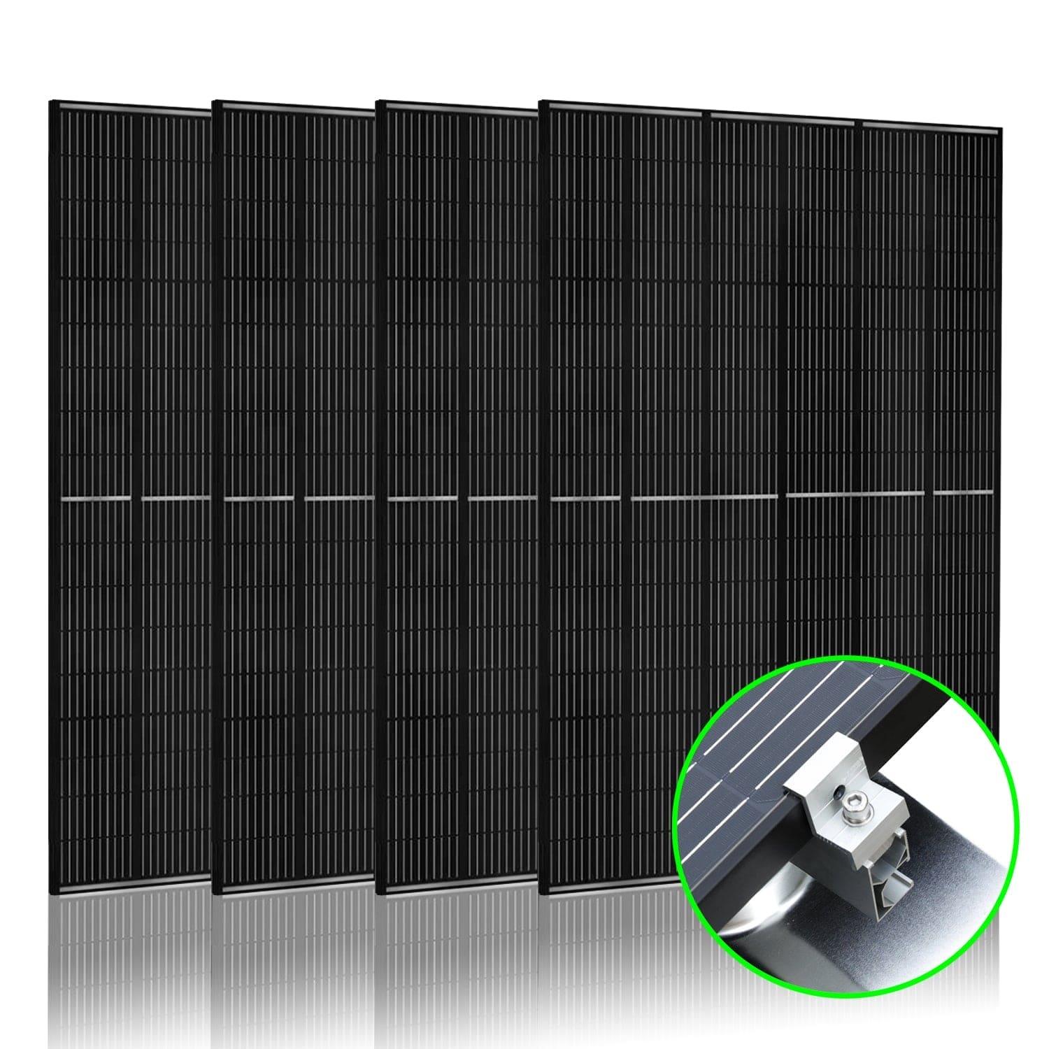 410 Watt Monocrystalline Solar Panel (4 Pack) With Solar Panel Mount R ...