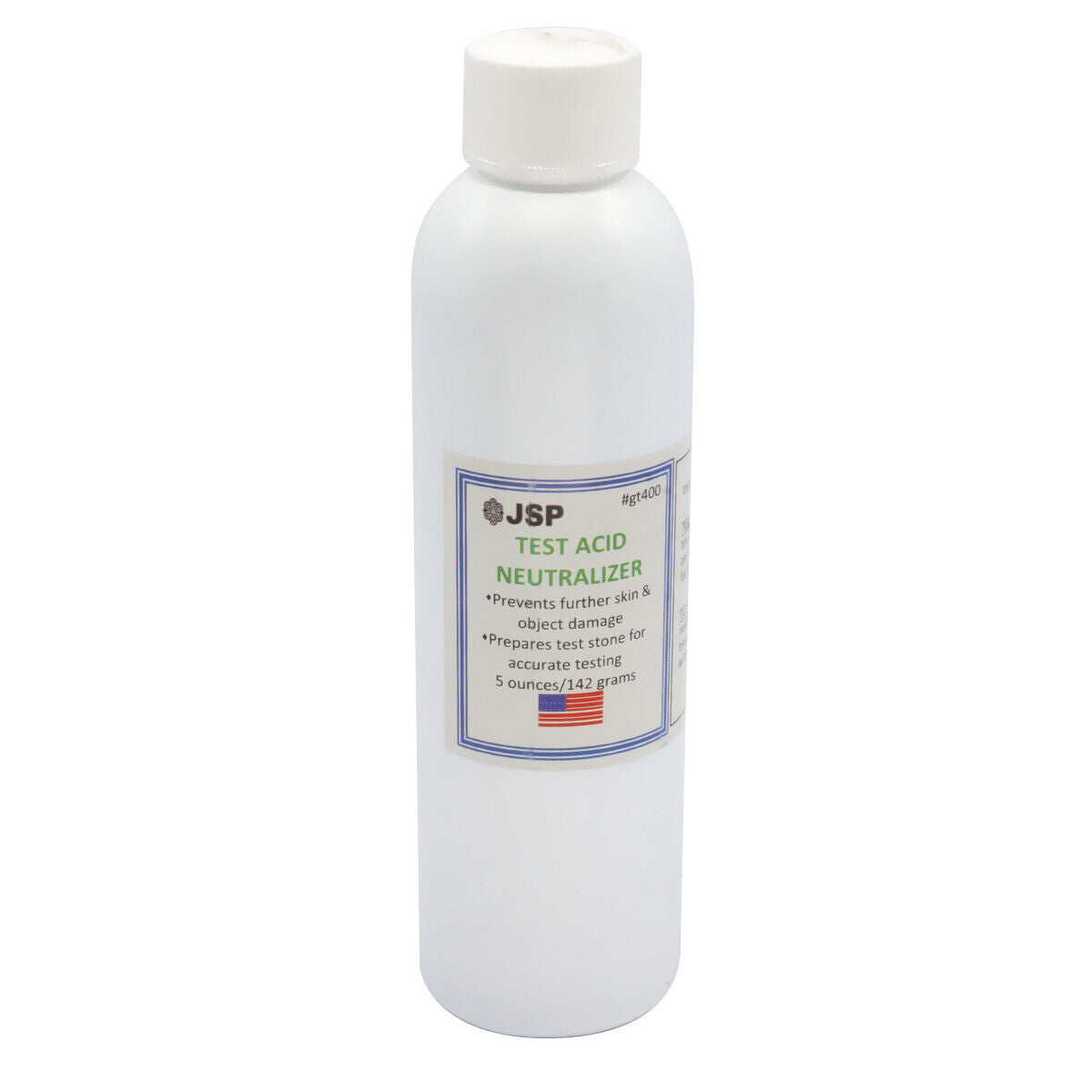 JSP Test Acid Neutralizer 5 oz Bottle for 10K 14K 18K 22K 24K Gold & S ...